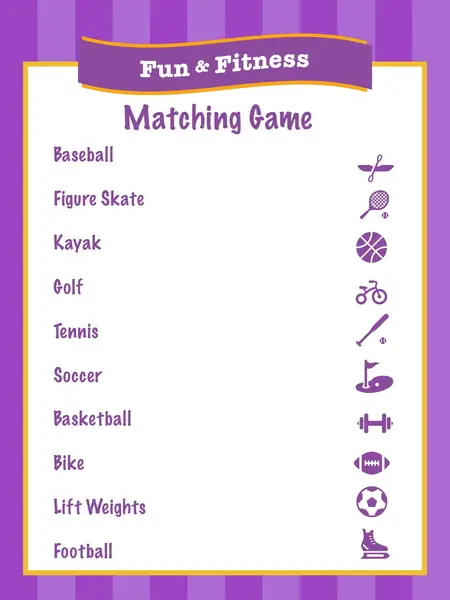 Fun & Fitness Activity Sheets